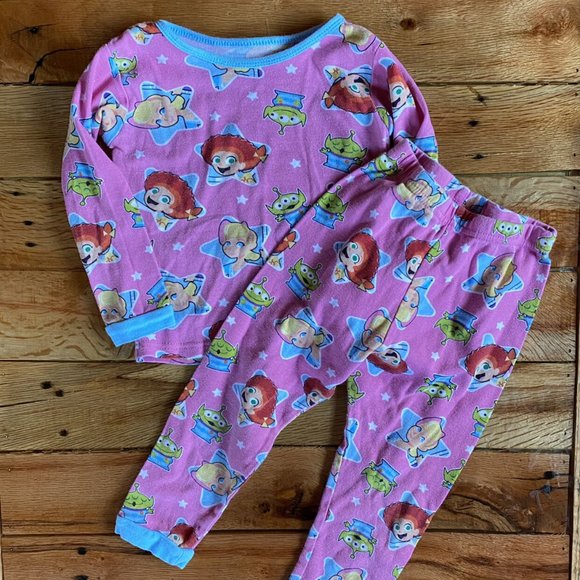 Disney | Pajamas | Toy Story 4 Size 4t Pink Long Sleeve Pajama Set ...